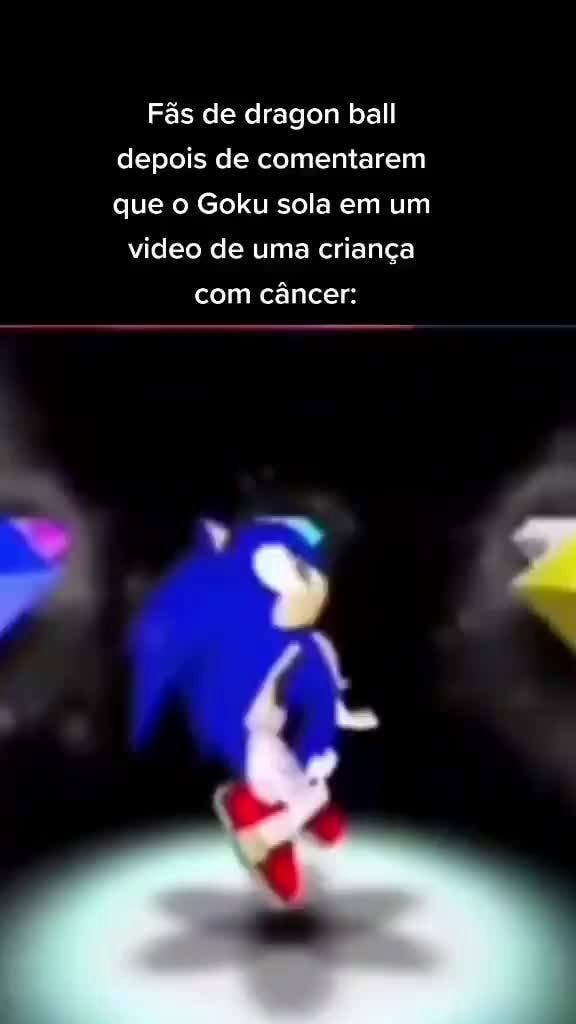 Fãs de dragon ball depois de comentarem que o Goku sola em um video de ...