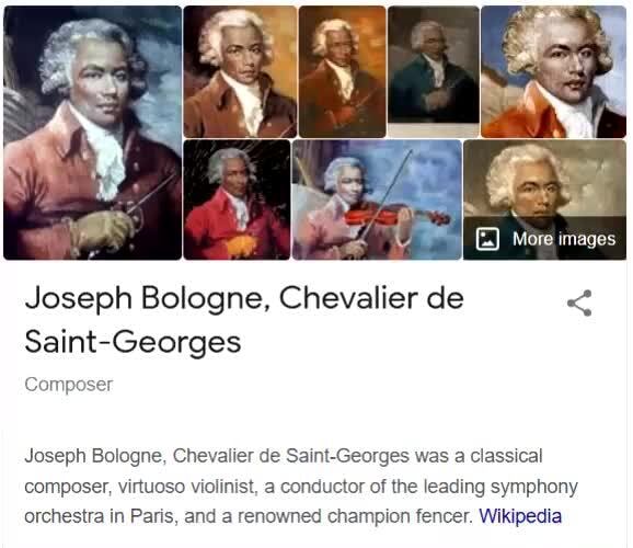 ) More images Joseph Bologne, Chevalier de