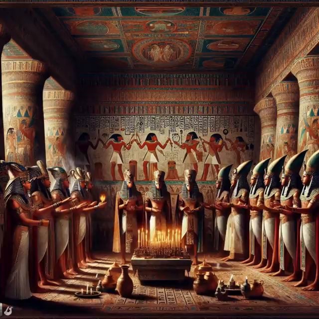 Sacred Rituals: Ancient Egyptian priests, committed to purity and ...