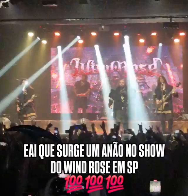 EAI QUE SURGE UM ANÃO NO SHOW DO WINO ROSE EM SP - iFunny Brazil
